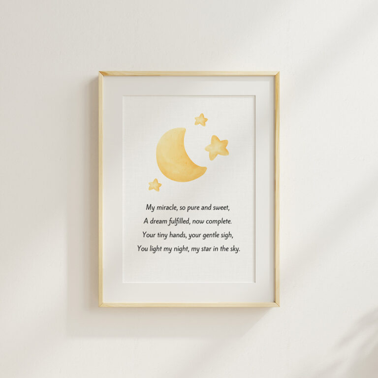 Celestial Dreams: Sun, Moon, and Rainbow Nursery Poem - Cute Nursery ...