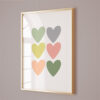 Sunny Heartbeats: Cute Sun, Hearts, & Rainbow Nursery Wall Art Prints ...