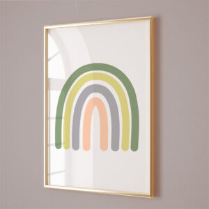 Sunny Heartbeats: Cute Sun, Hearts, & Rainbow Nursery Wall Art Prints ...
