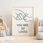 "Love's First Hold" - Heartwarming Nursery Printable for Girls & Boys ...
