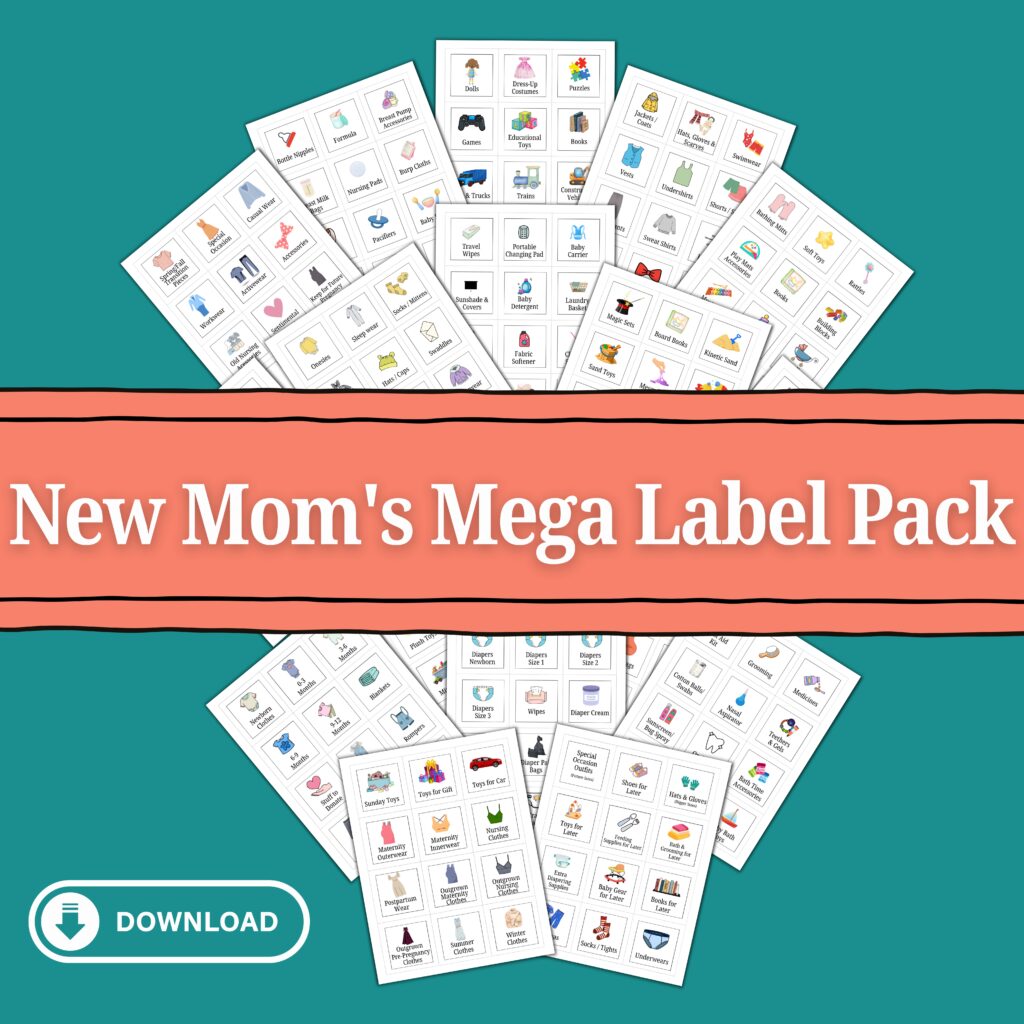 New Mom's Mega Label Pack: 200+ Printable Labels to Organize Baby Stuff ...